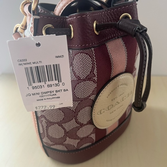 Coach | Bags | Nwt Coach Outlet Mini Dempsey Bucket Bag In Signature ...